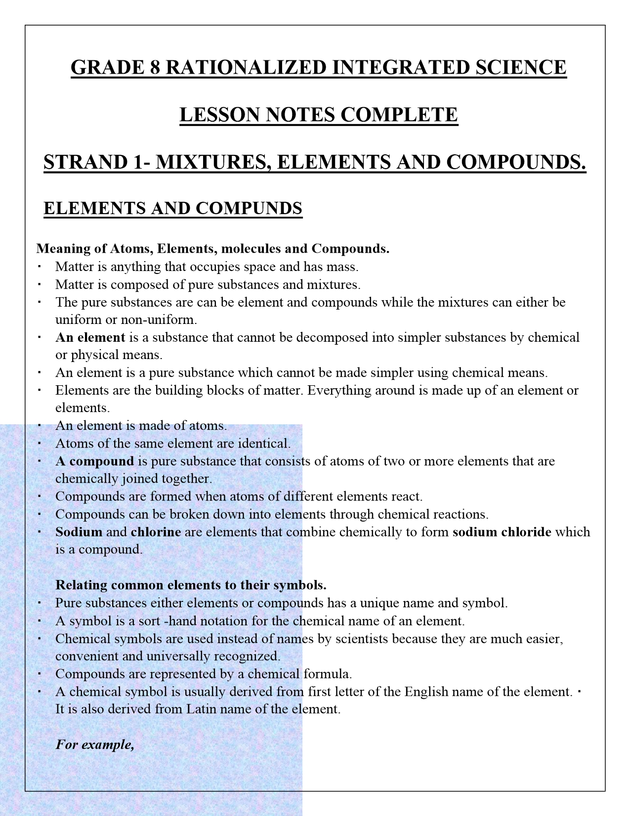 Notes.co.ke - Education notes in Kenya