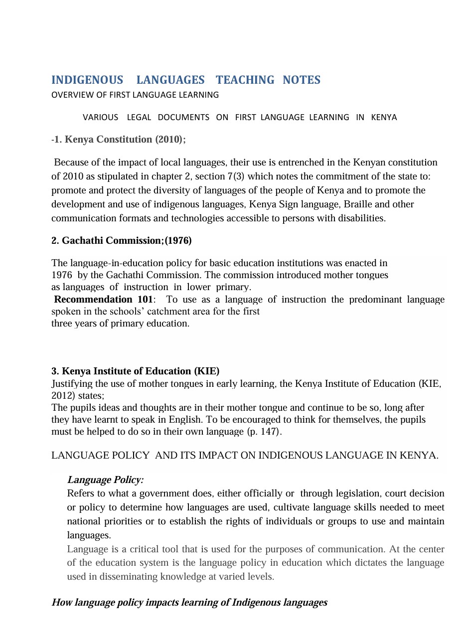 Notes.co.ke - Education notes in Kenya